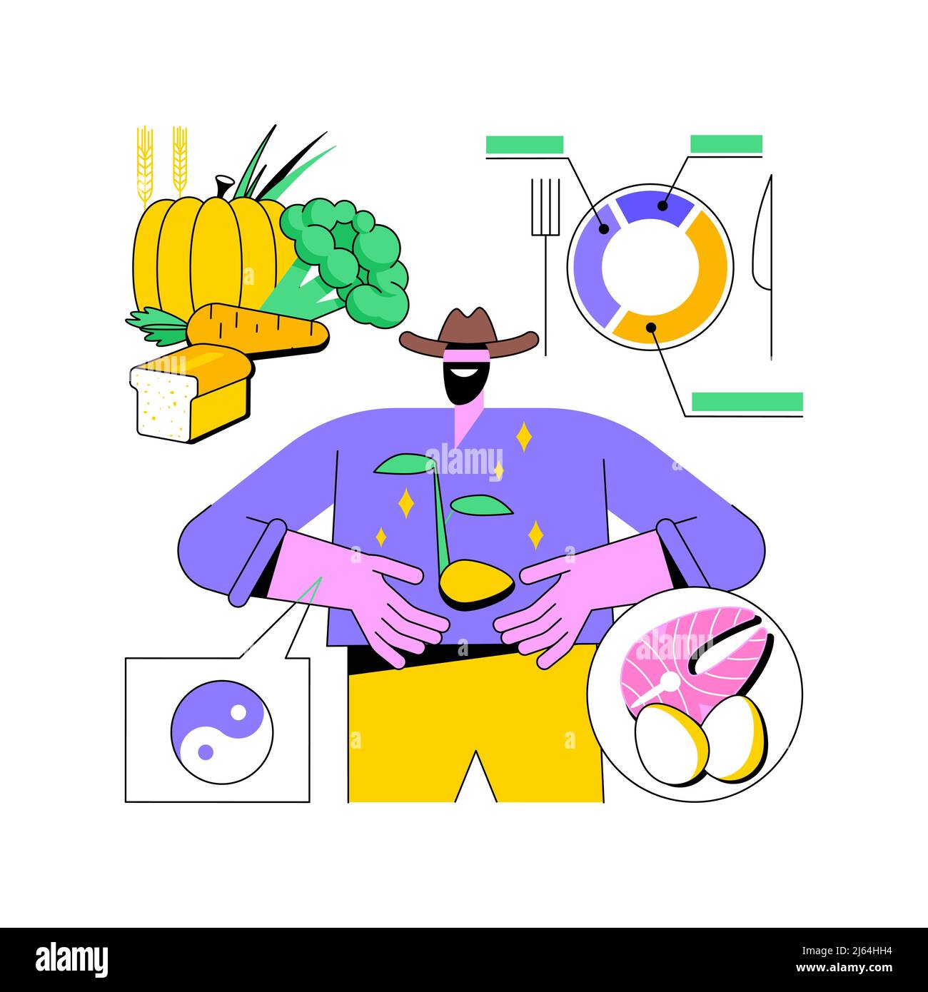 Fish whole grains Stock Vector Images - Alamy