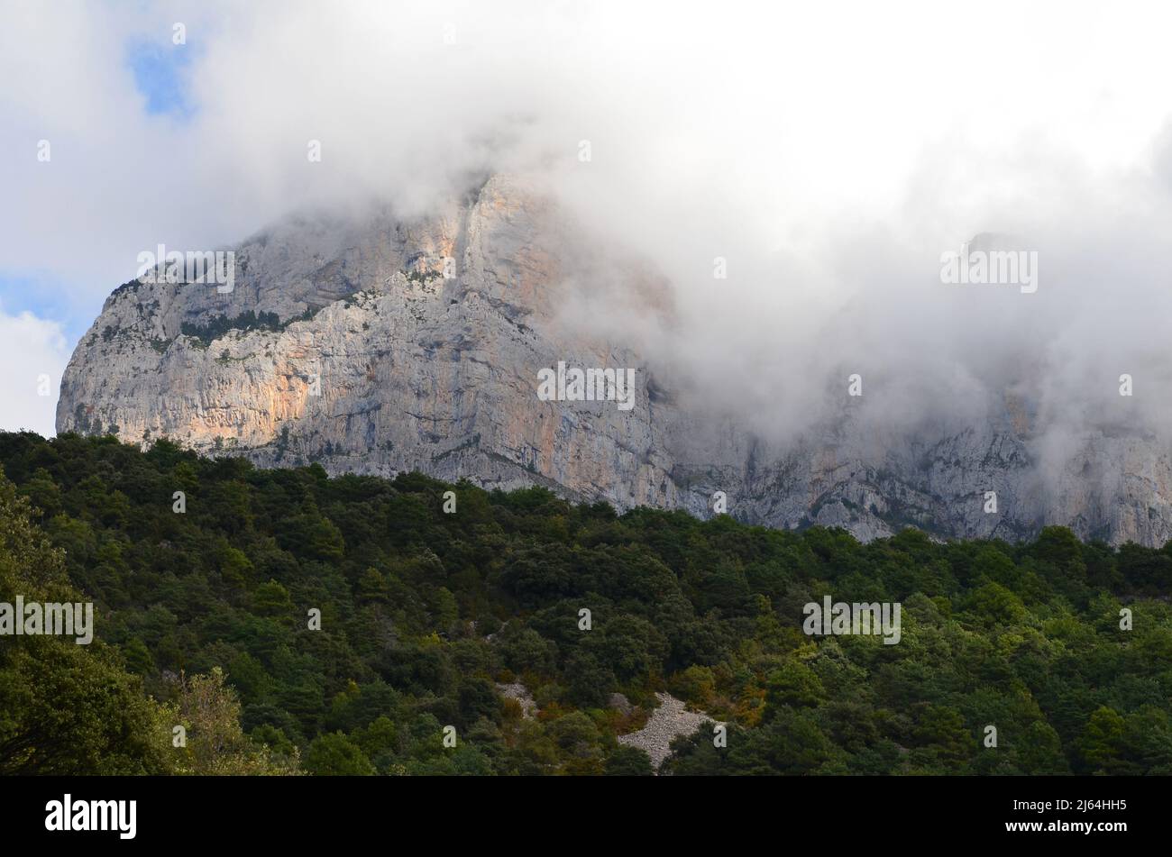 The Peña Montañesa, part of Cotiella limestone massif, Aragonese ...