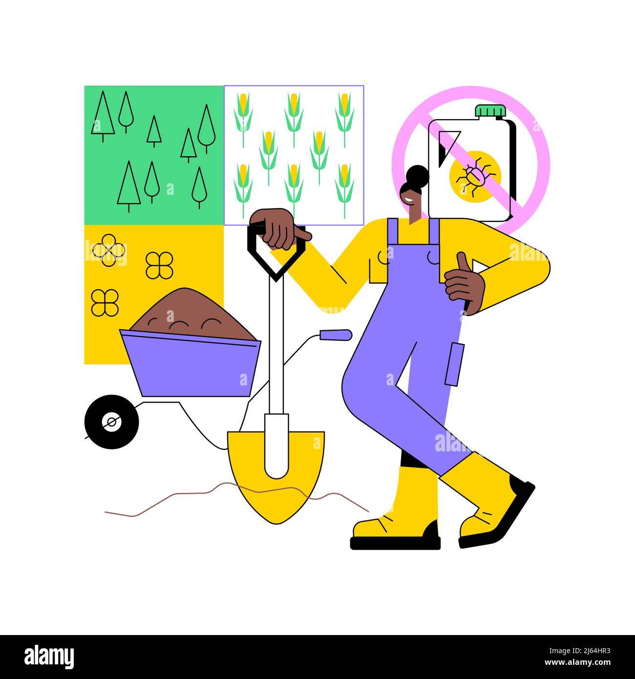 Crop rotation cartoon hi-res stock photography and images - Alamy