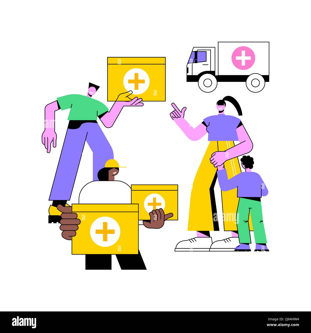 Humanitarian institution Stock Vector Images - Alamy