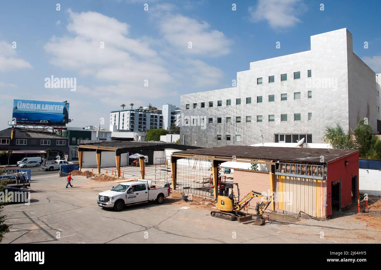 The historic Tower Records building on the Sunset Strip in Los Angeles ...