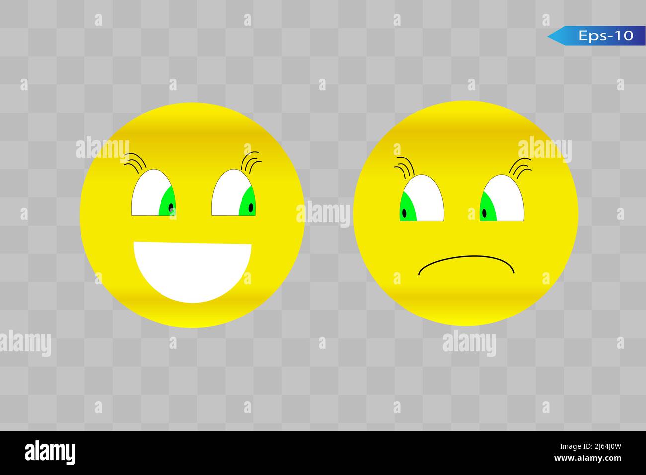 Happy sad Stock Vector Images - Alamy