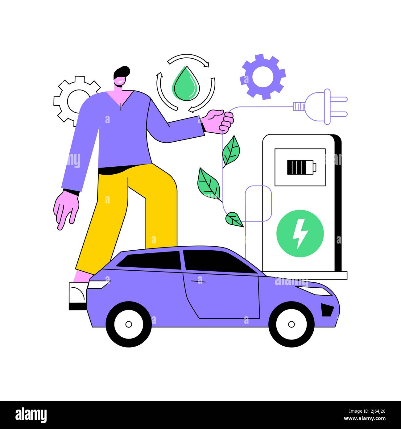 Alternative fuel abstract concept vector illustration. Advanced fuels ...