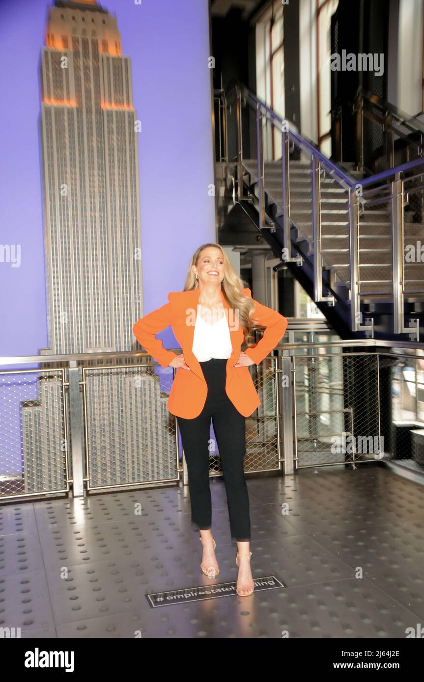 Allie LaForce visits the Empire State Building to promote National ...