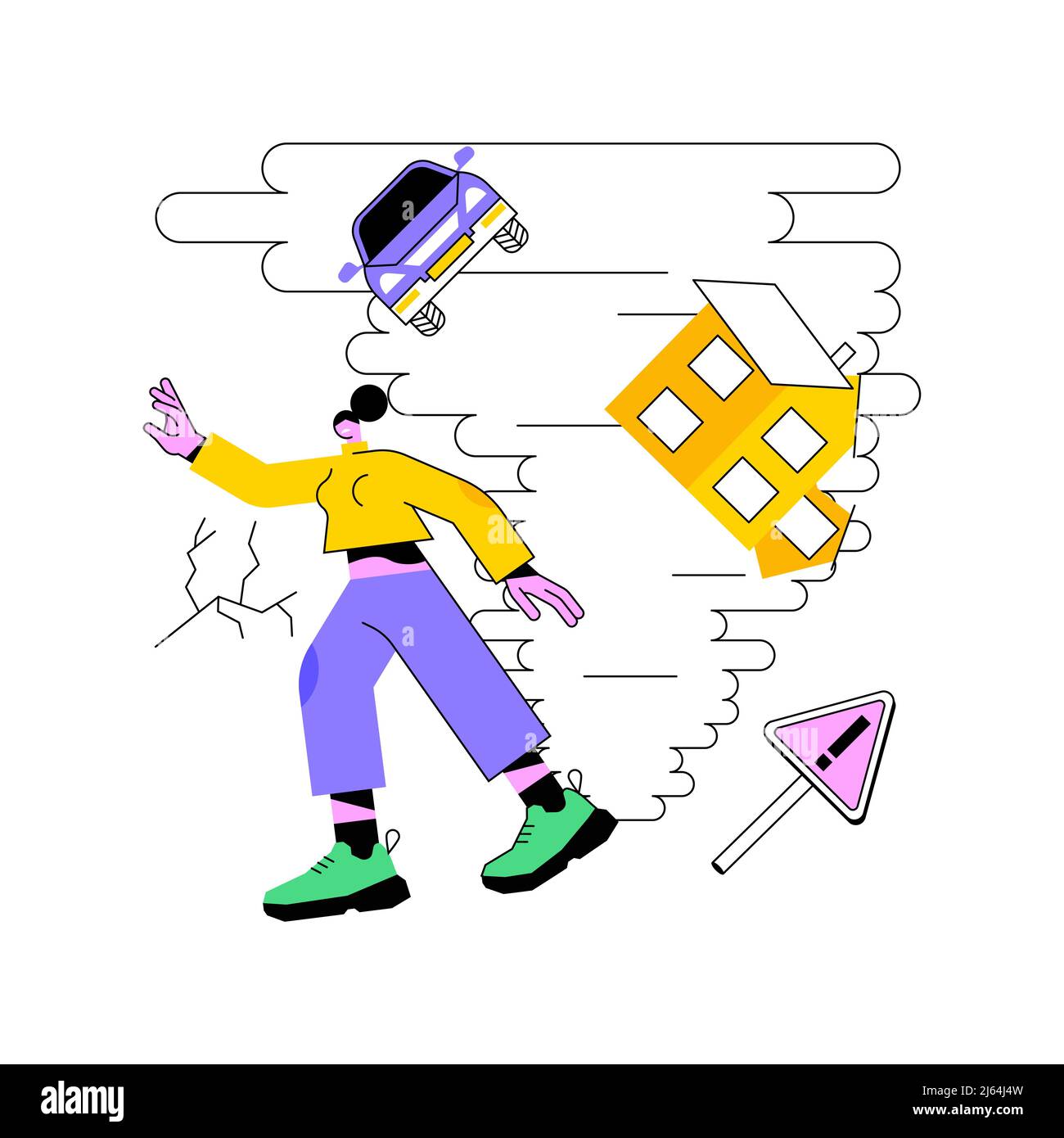 Hurricanes abstract concept vector illustration. Natural disaster ...