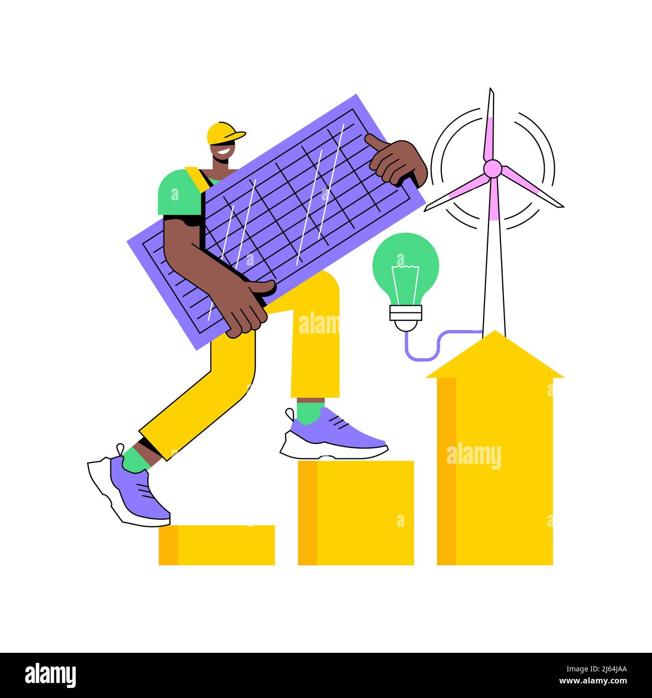 Green Economy Abstract Concept Vector Illustration Low Carbon Global