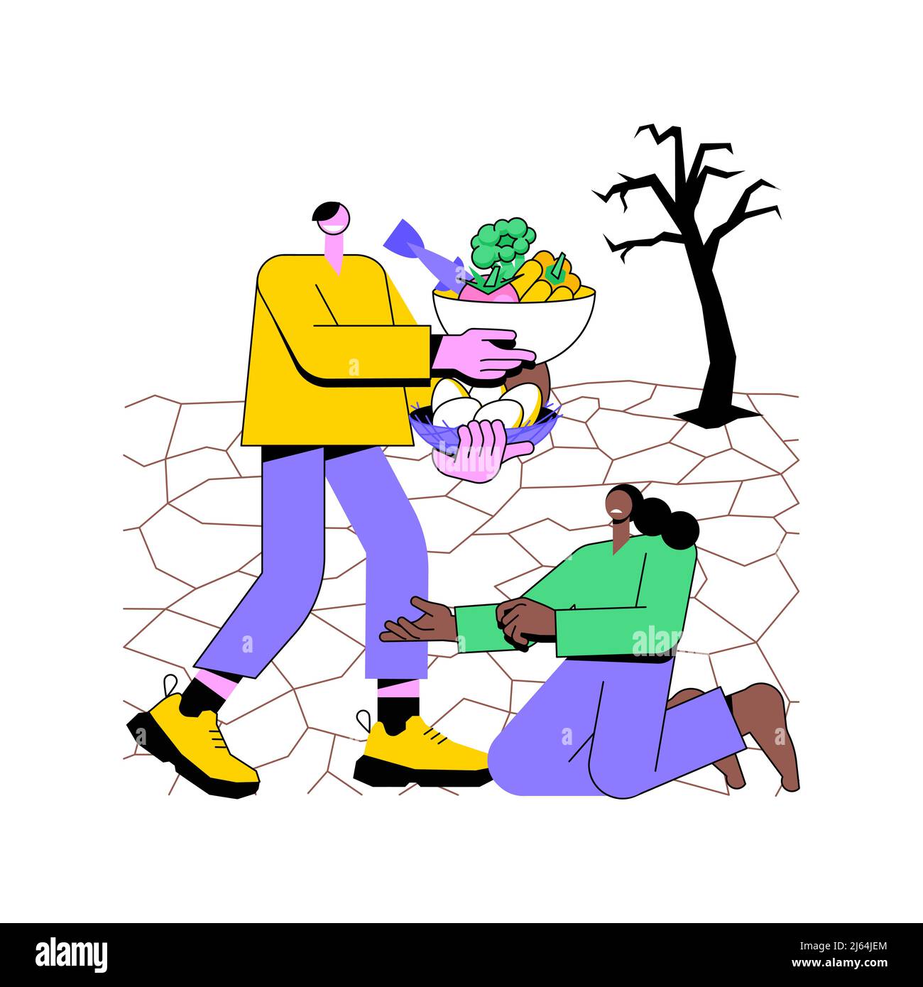 Starvation and malnutrition abstract concept vector illustration ... Starvation and malnutrition abstract concept vector illustration ...