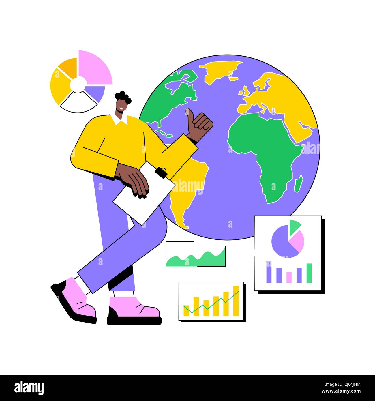 Environment data analytics abstract concept vector illustration ...