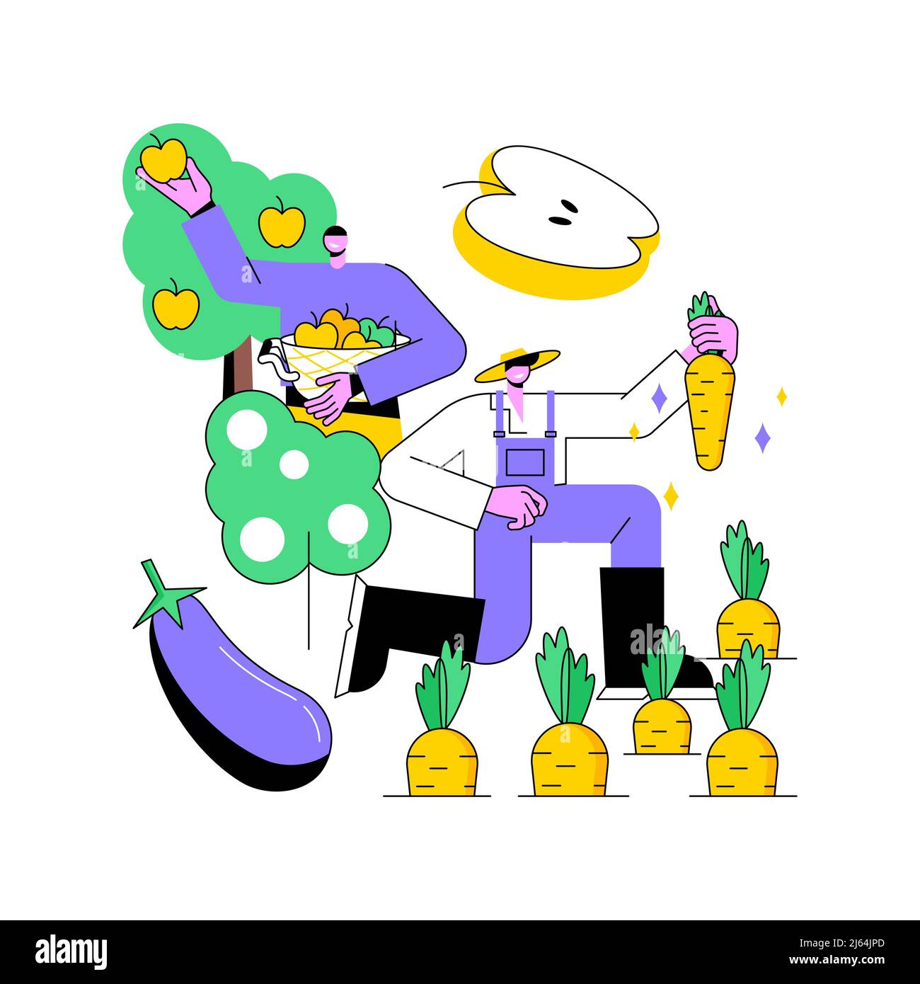 Crop rotation cartoon hi-res stock photography and images - Alamy