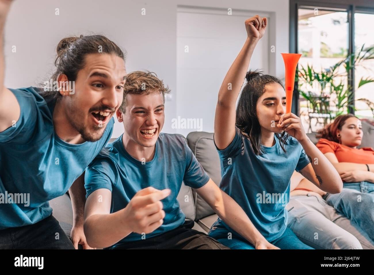 Group of friends sport event hi-res stock photography and images - Alamy