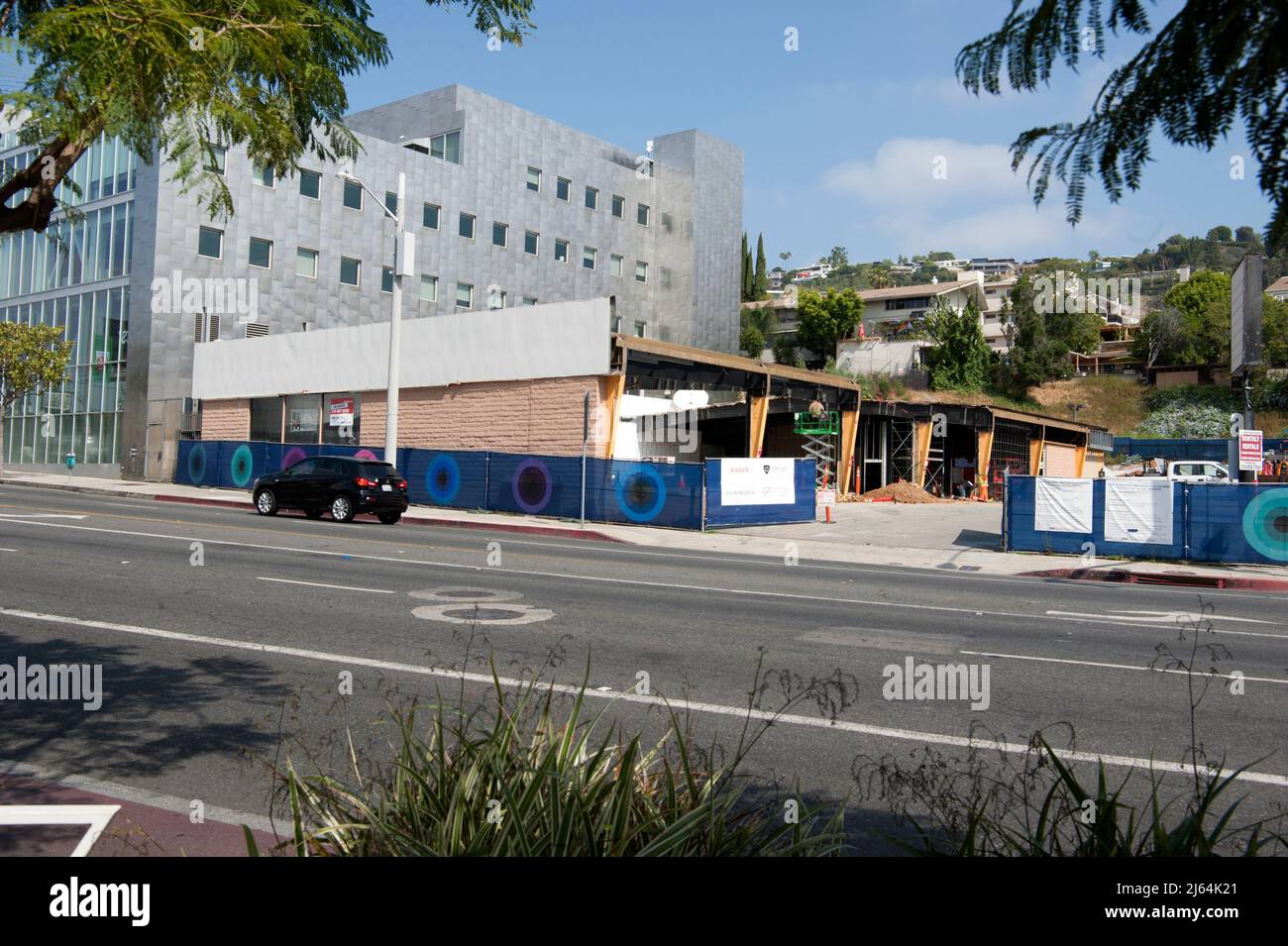 The historic Tower Records building on the Sunset Strip in Los Angeles ...