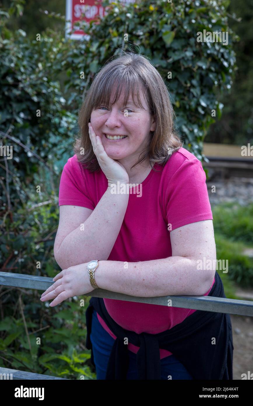 Pretty Woman in her 40's Stock Photo - Alamy