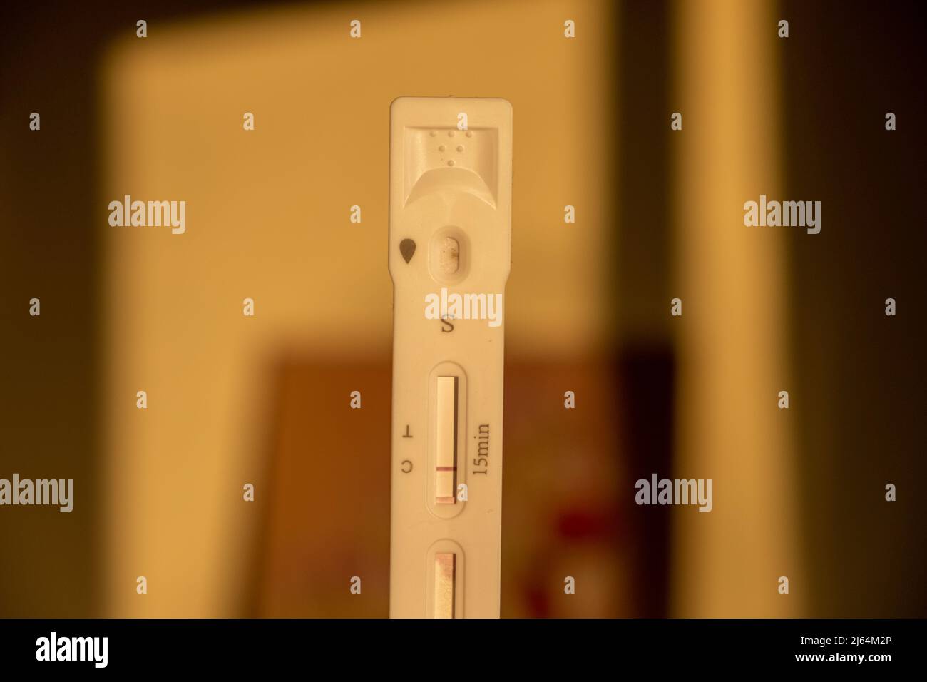Negative covid-19 antigen test result, heath Stock Photo - Alamy