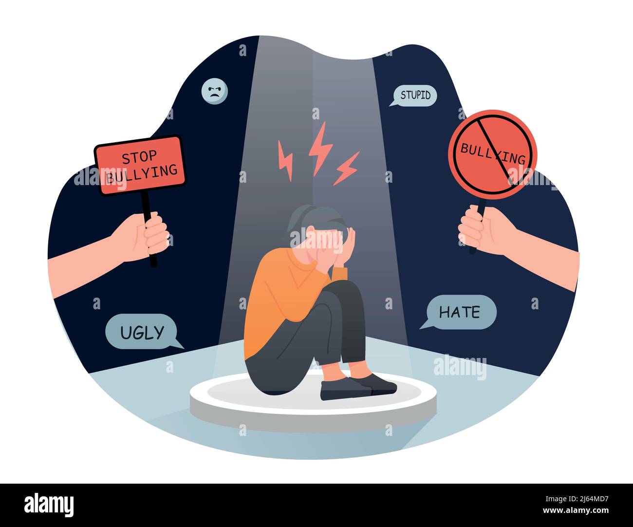 Stop bullying concept Stock Vector Image & Art - Alamy