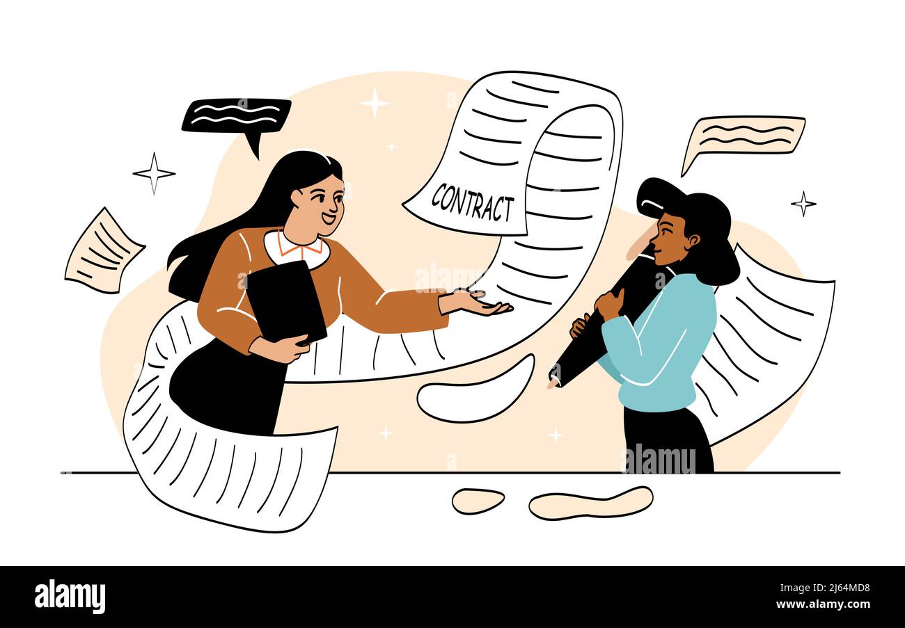 Signing contract concept Stock Vector Image & Art - Alamy Signing contract concept Stock Vector Image & Art - Alamy
