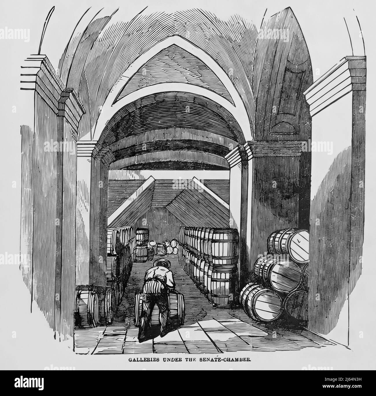 Galleries under the United States Senate-Chamber, in the American Civil ...