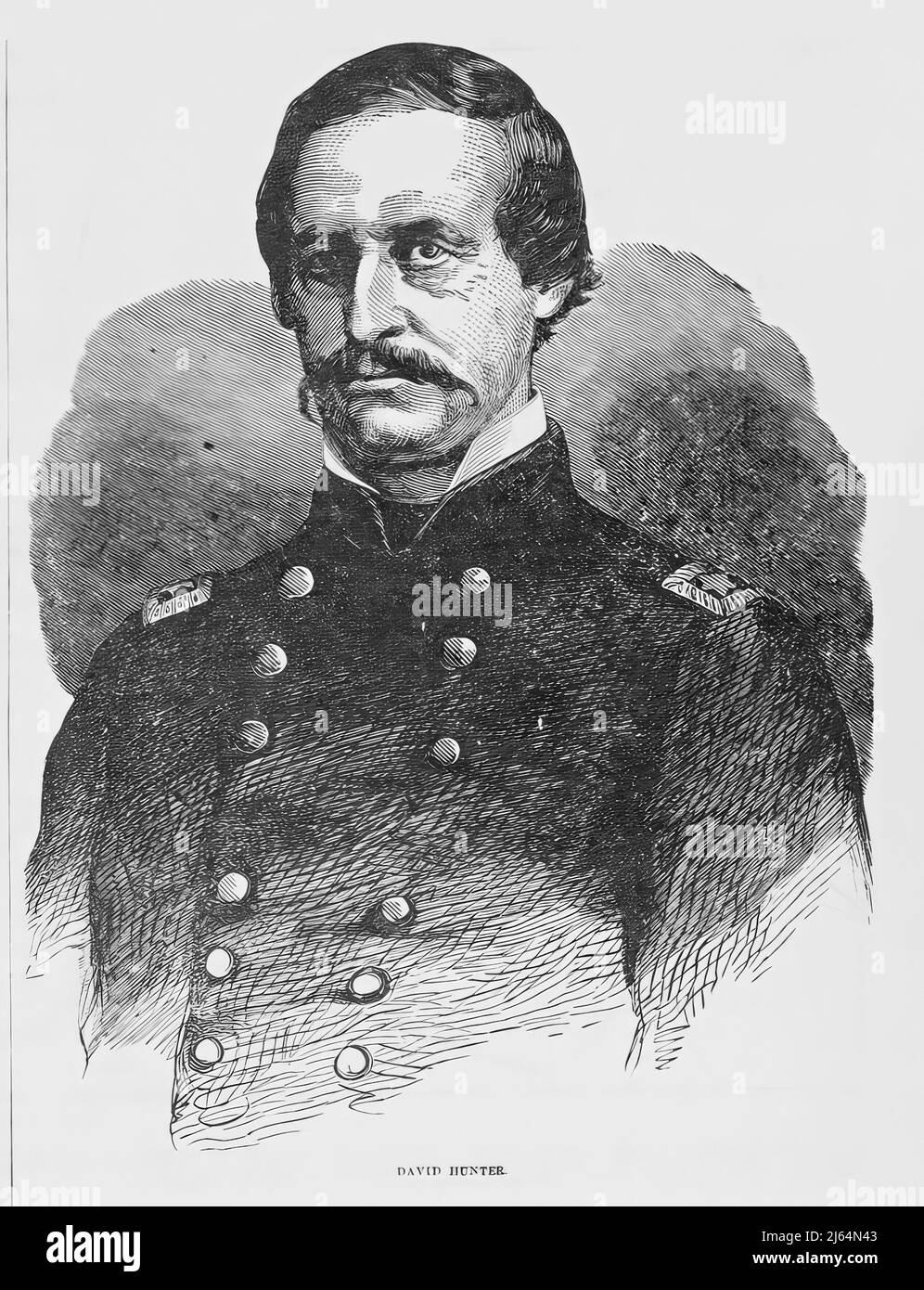 Portrait of David Hunter, Union Army General in the American Civil War ...