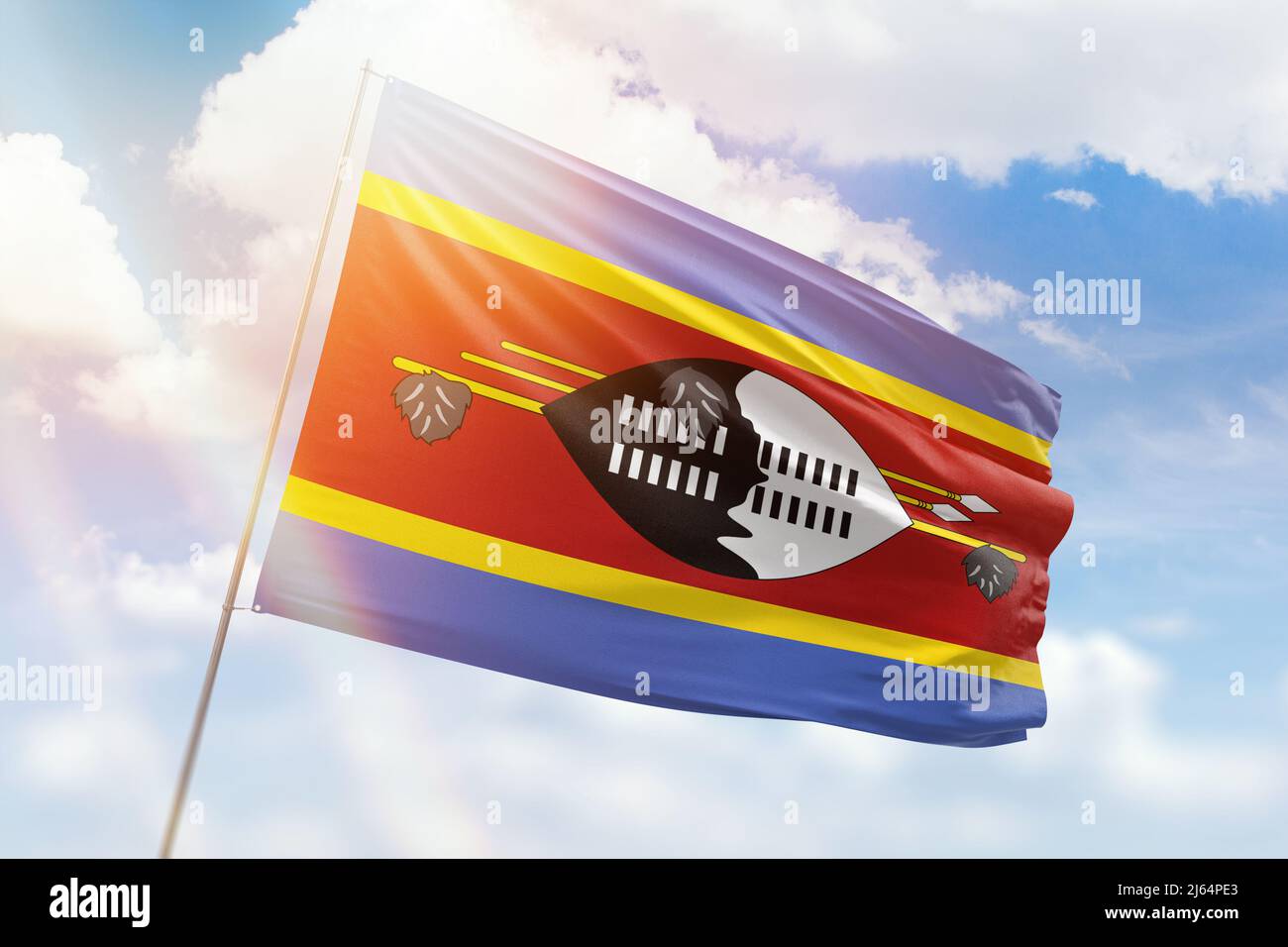 Eswatini national flag hi-res stock photography and images - Alamy