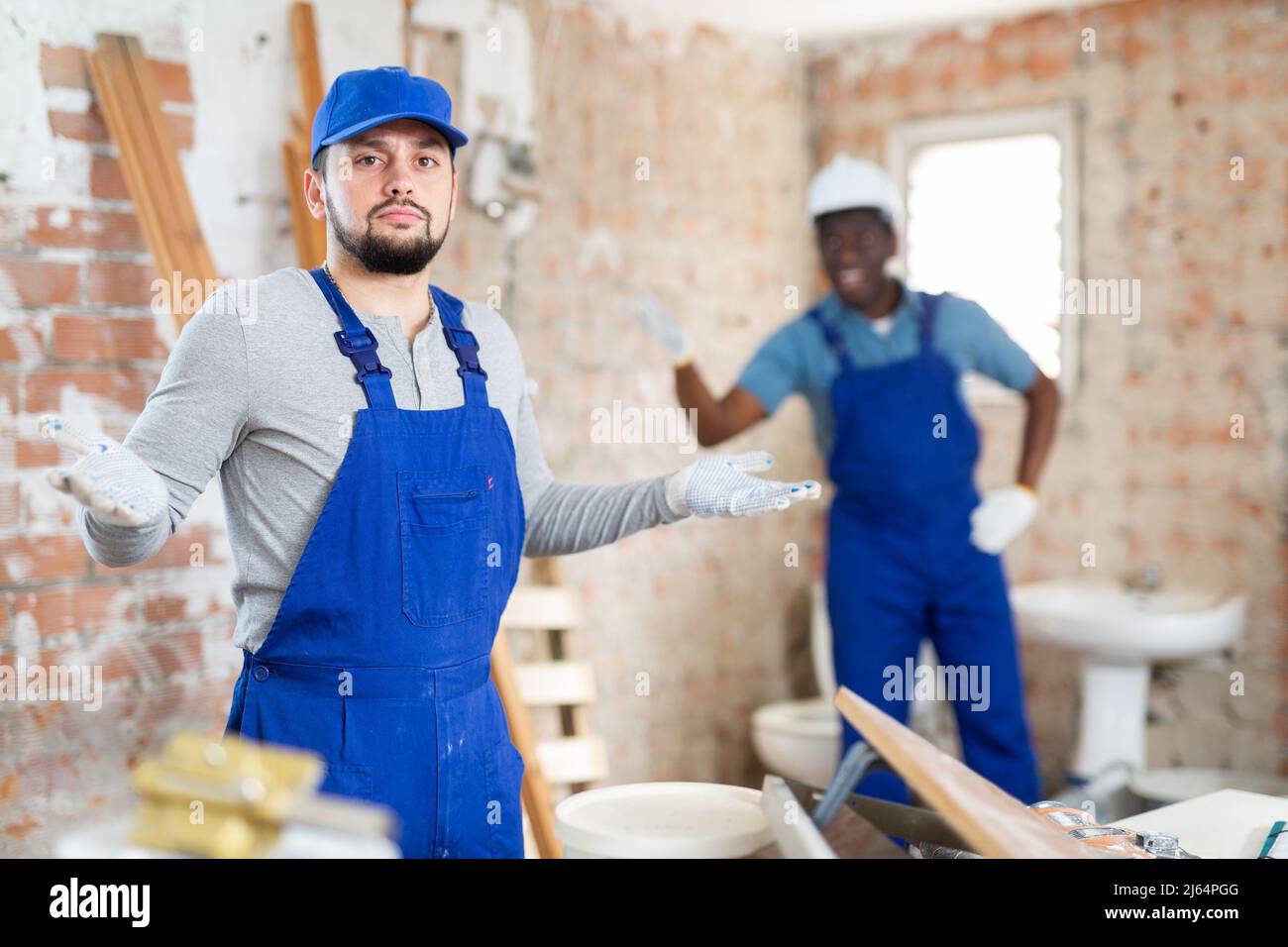 Confused construction hi-res stock photography and images - Alamy