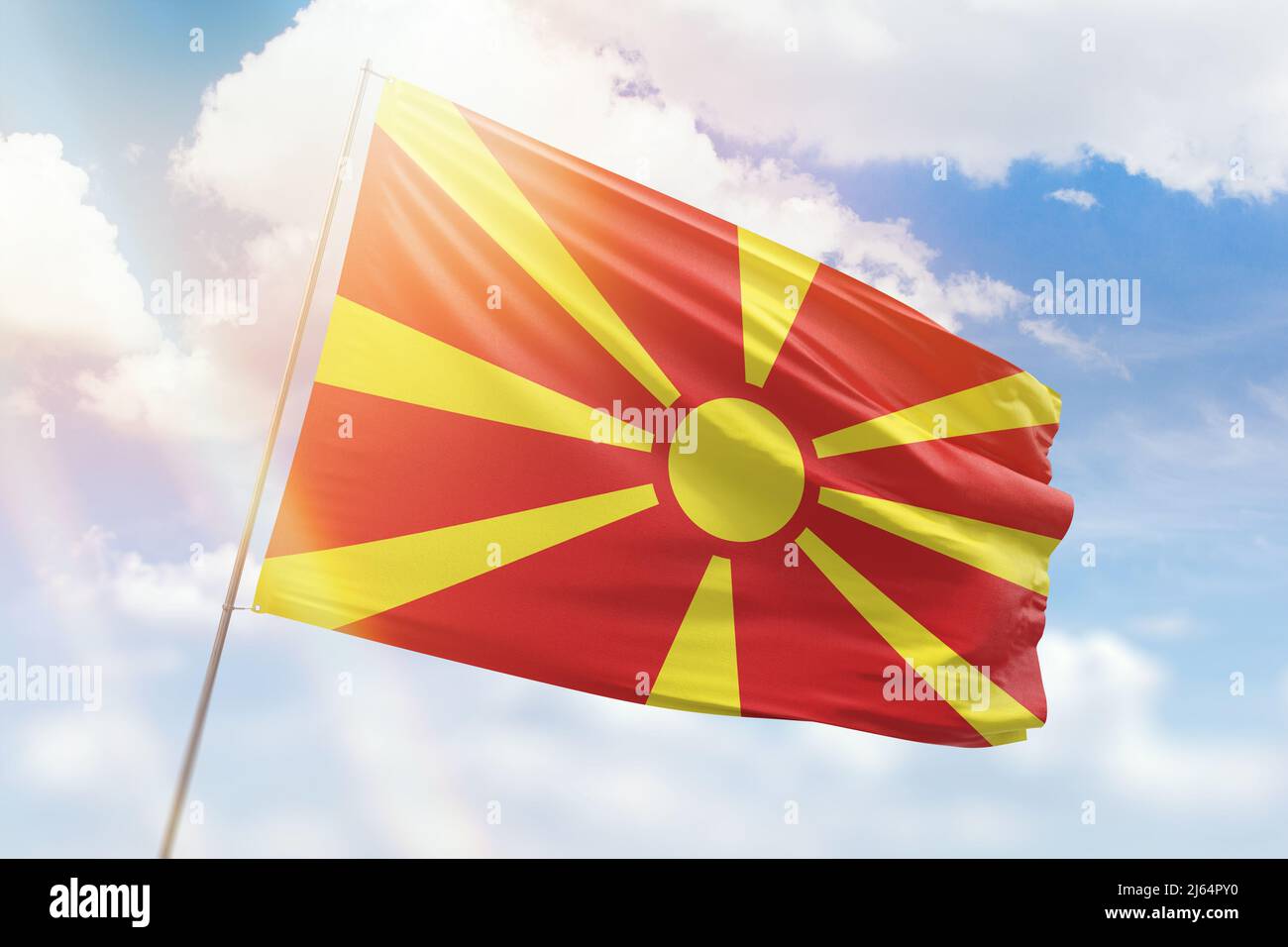 Flag of the macedonia hi-res stock photography and images - Alamy