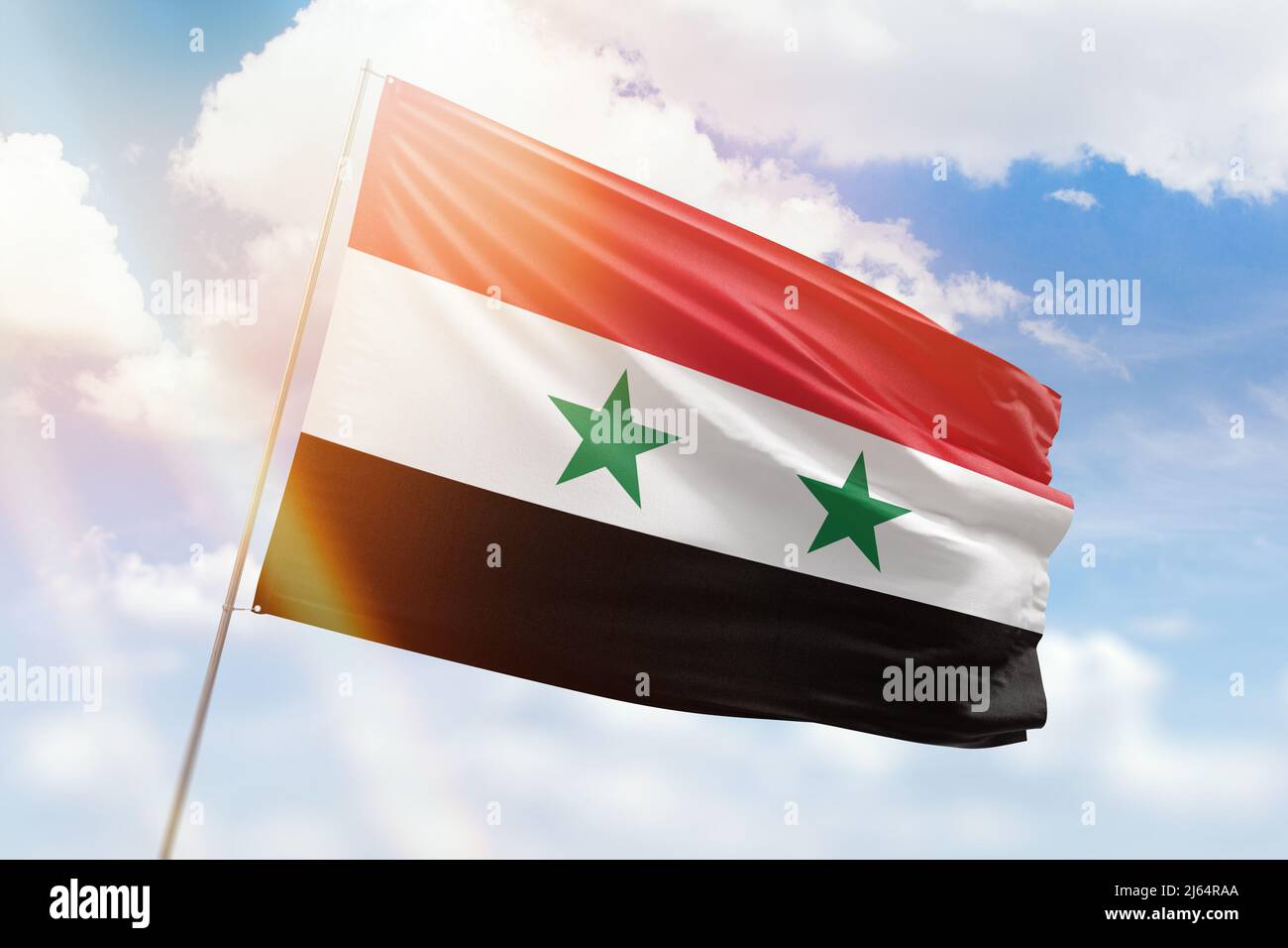 Syria flagpole symbol hi-res stock photography and images - Alamy