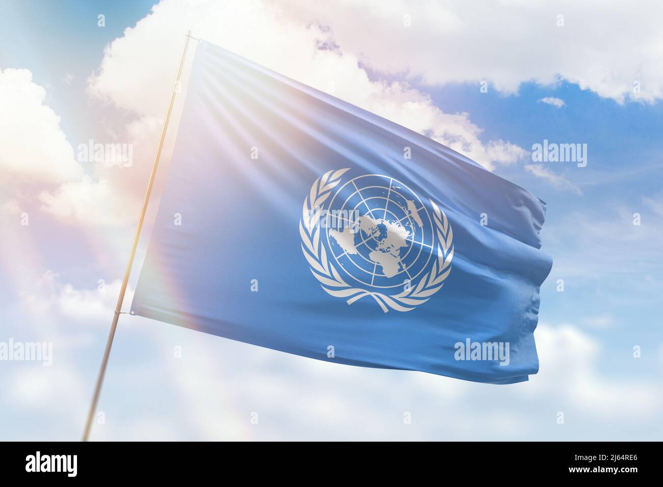 4k united nations national flag hi-res stock photography and images - Alamy