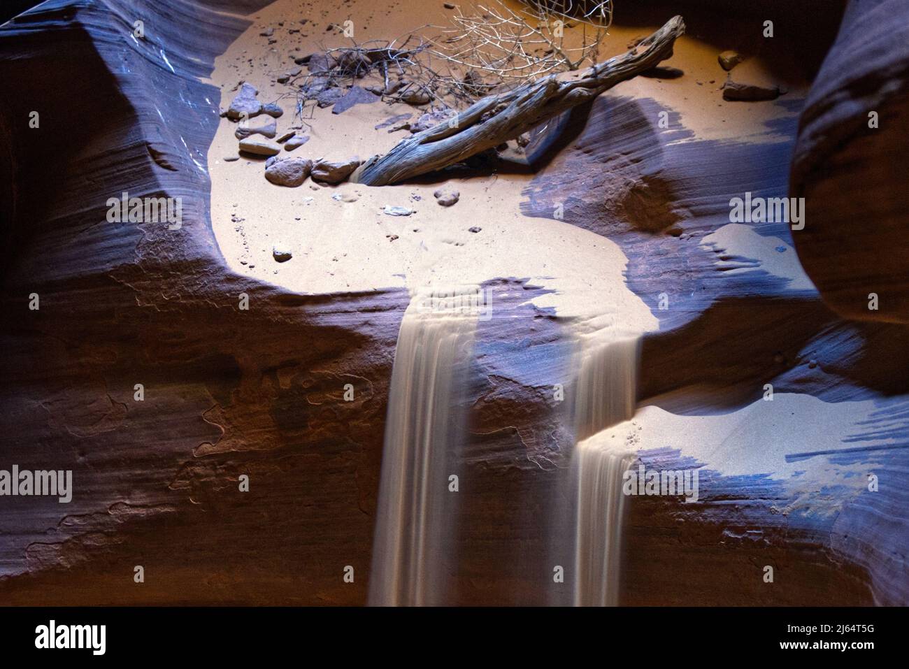 Upper Antelope Canyon Sand Cascades Stock Photo - Alamy