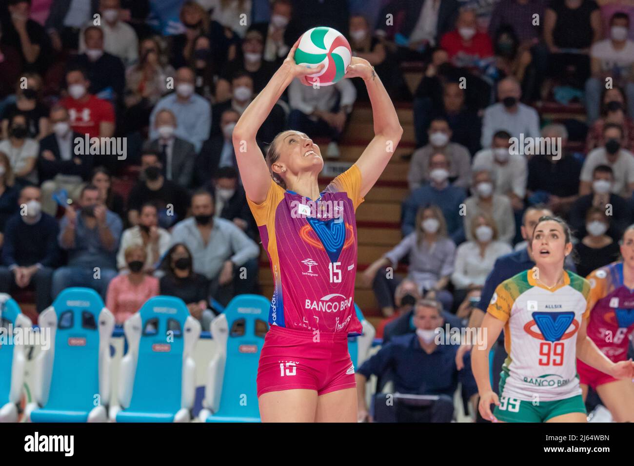 Passe Overhand De Voleibol