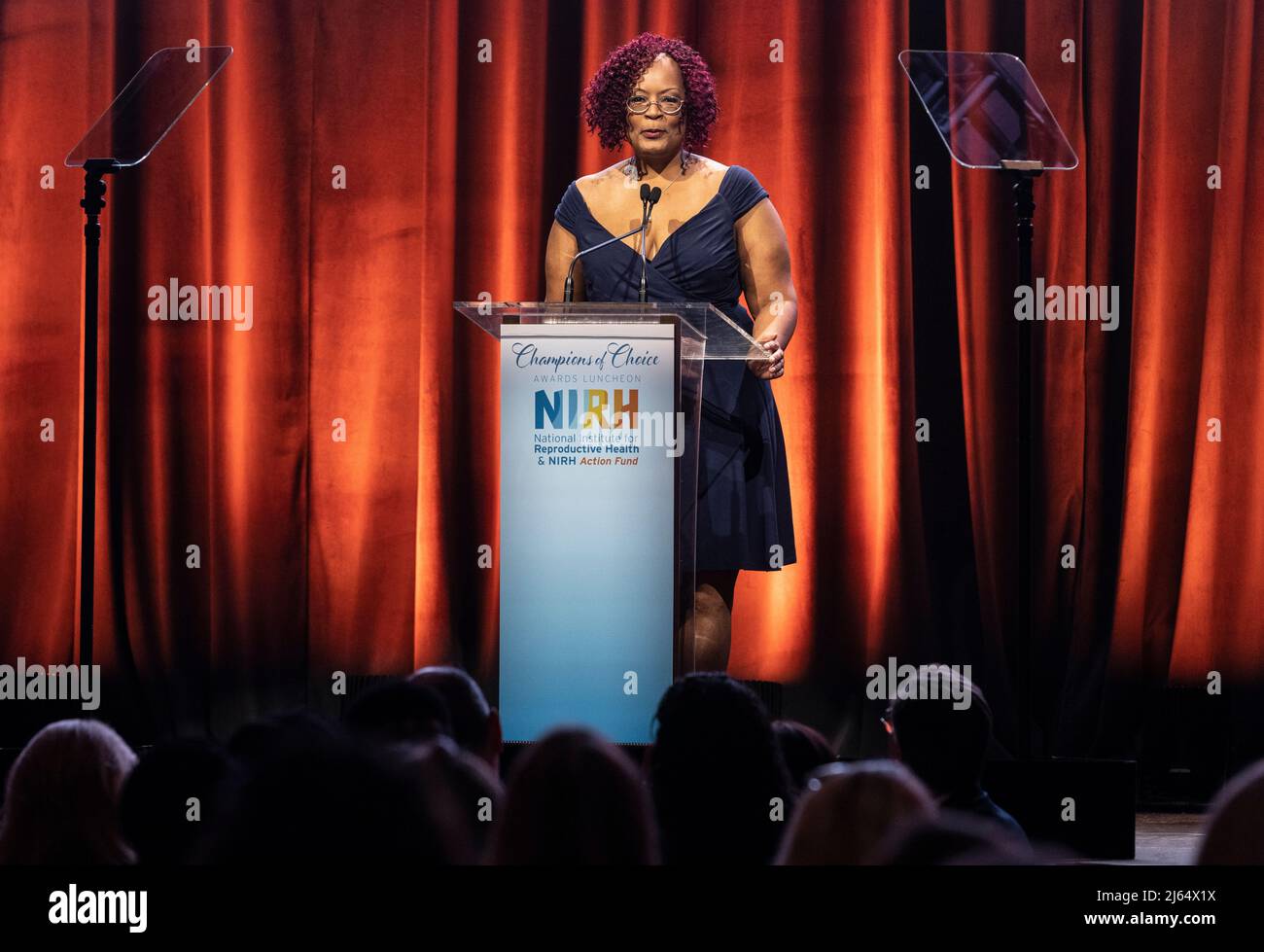 New York, NY - April 27, 2022: Recipient of awards Dr. DeShawn Taylor ...