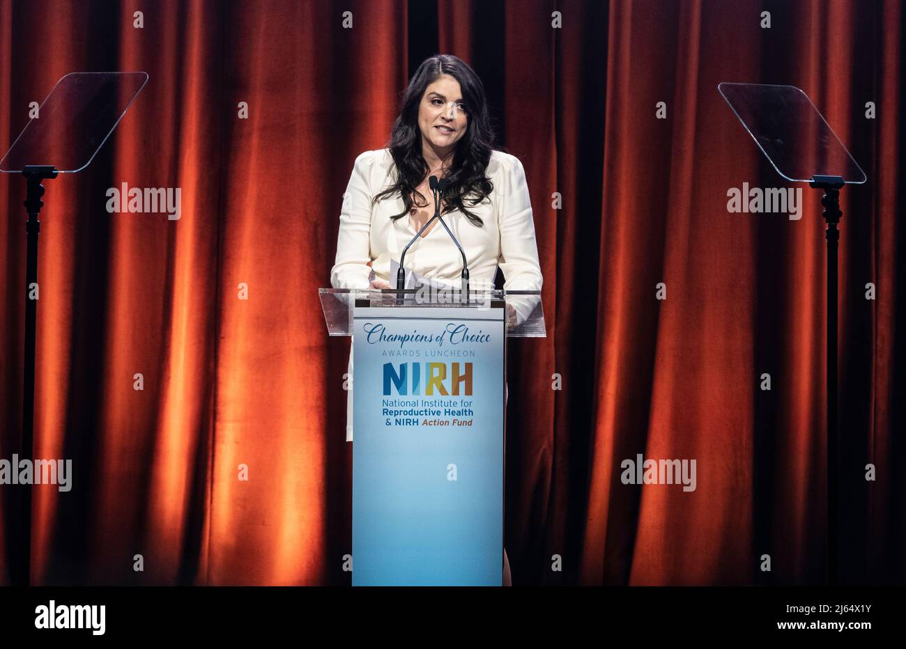 New York, NY - April 27, 2022: Comedian and recipient of awards Cecily ...