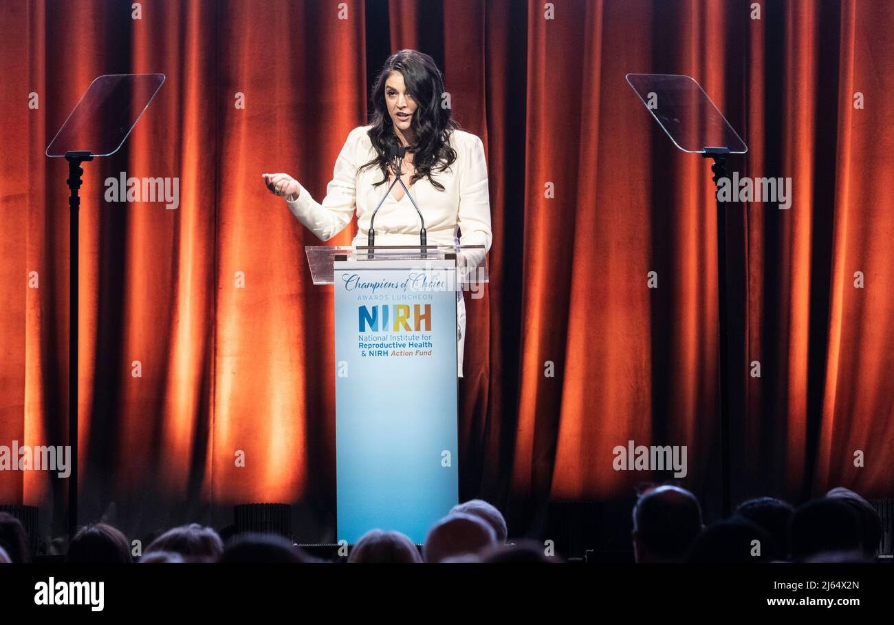 New York, NY - April 27, 2022: Comedian and recipient of awards Cecily ...