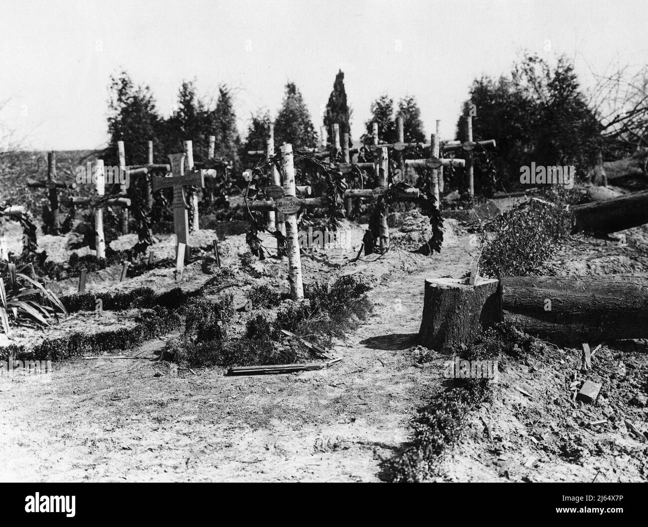 Crosses german graves hi-res stock photography and images - Alamy