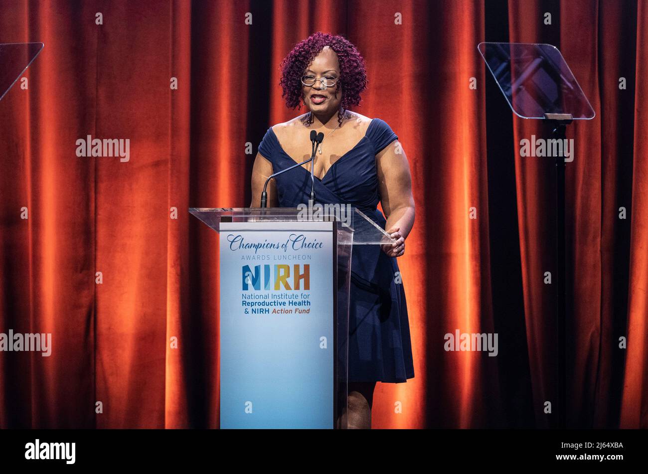 Recipient of awards Dr. DeShawn Taylor speaks during Annual Champions ...
