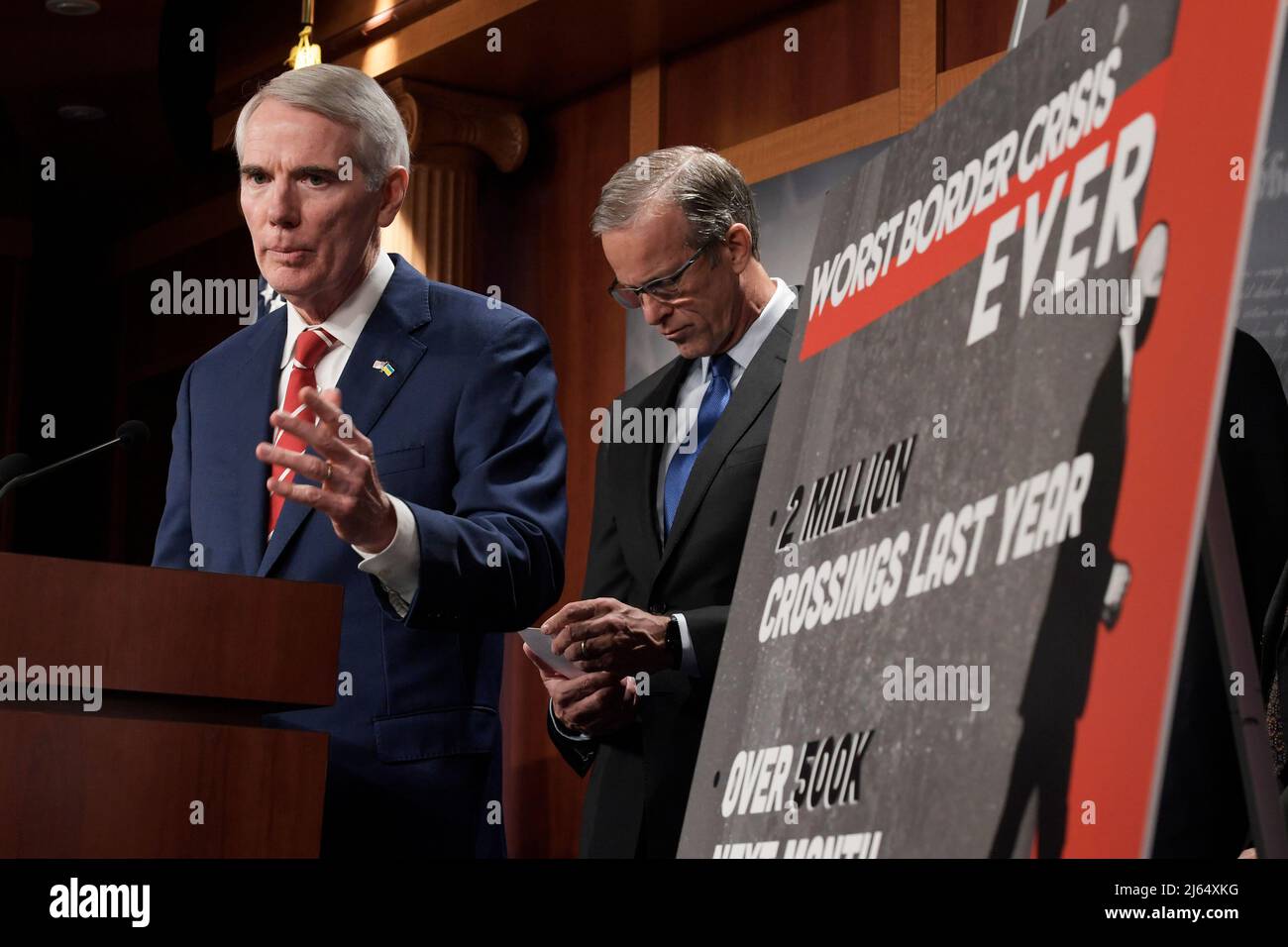 Washington, United States. 27th Apr, 2022. US Senator Robert Portman (R ...
