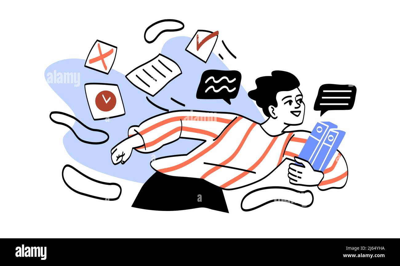 Hectic scene Stock Vector Images - Alamy