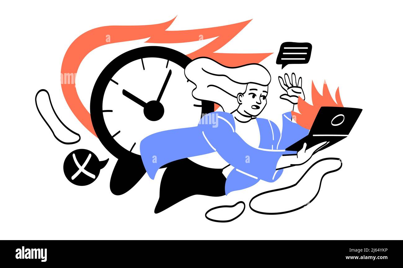 Scenes of hectic pace of life Stock Vector Image & Art - Alamy