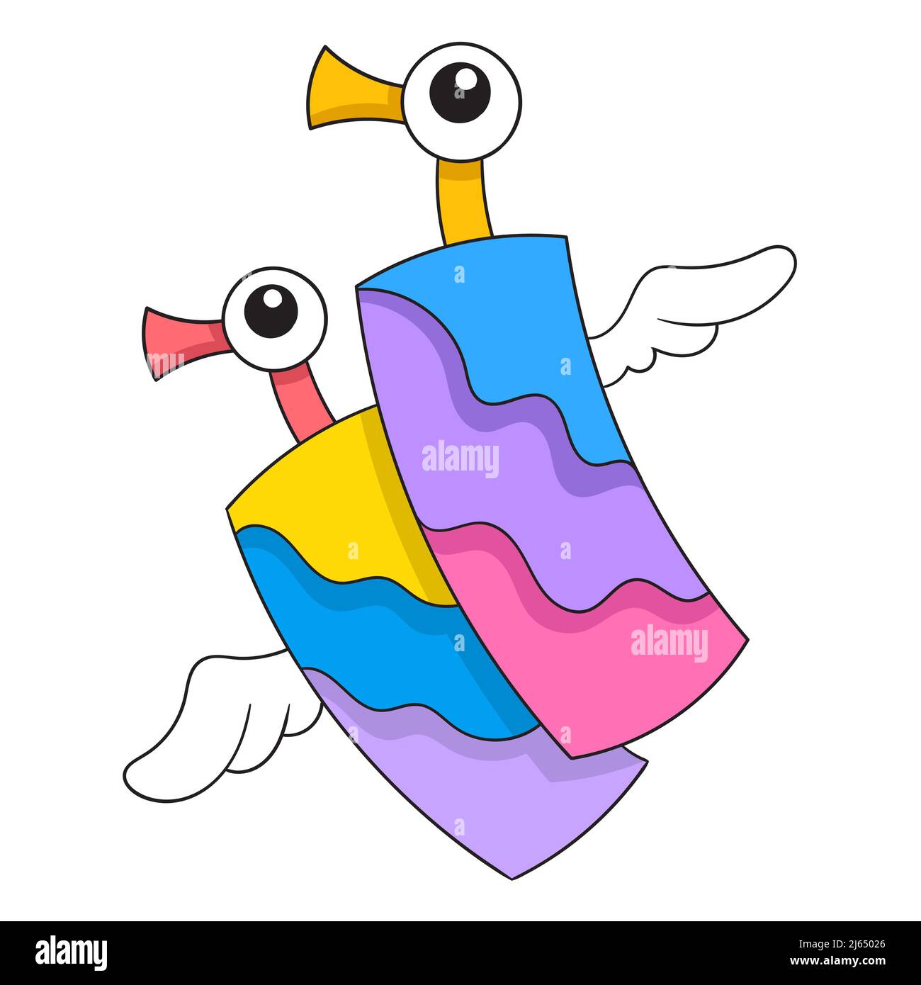 tube monster is flying into space Stock Vector Image & Art - Alamy