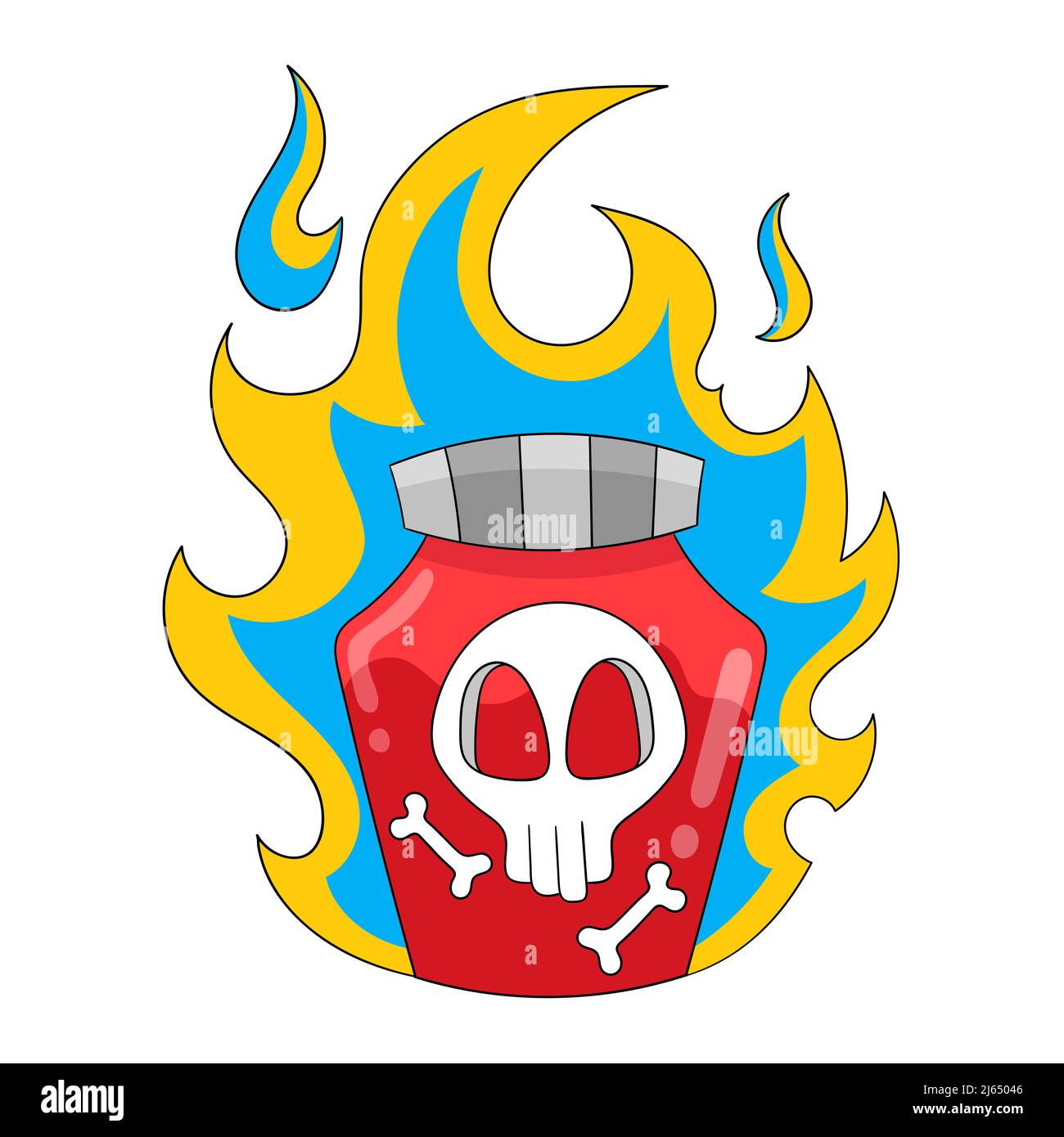 Skull in glass Cut Out Stock Images & Pictures - Alamy