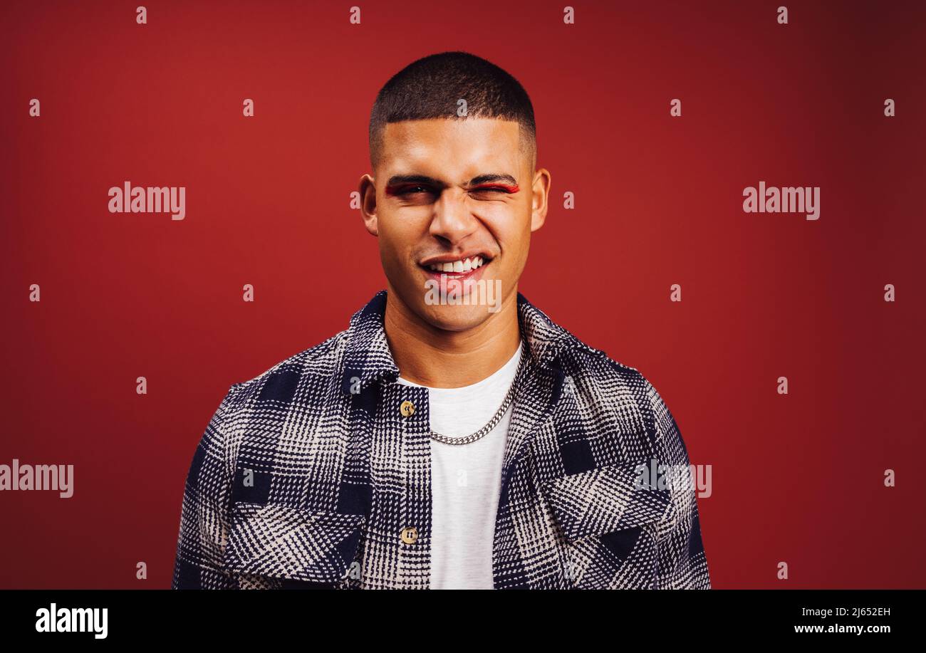 Winking man hi-res stock photography and images - Alamy