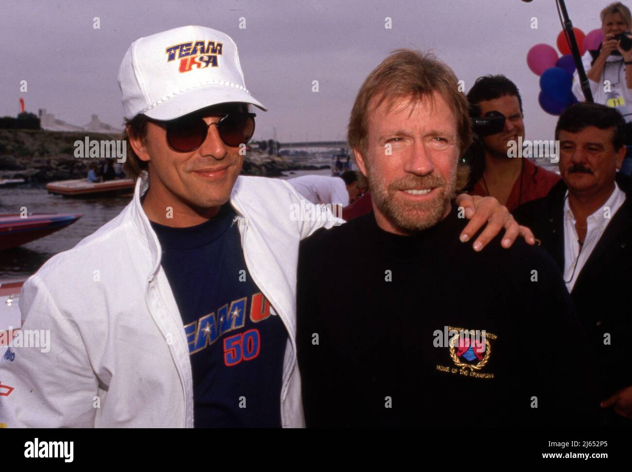 Chuck Norris and Don Johnson 1990 Credit: Ralph Dominguez/MediaPunch ...