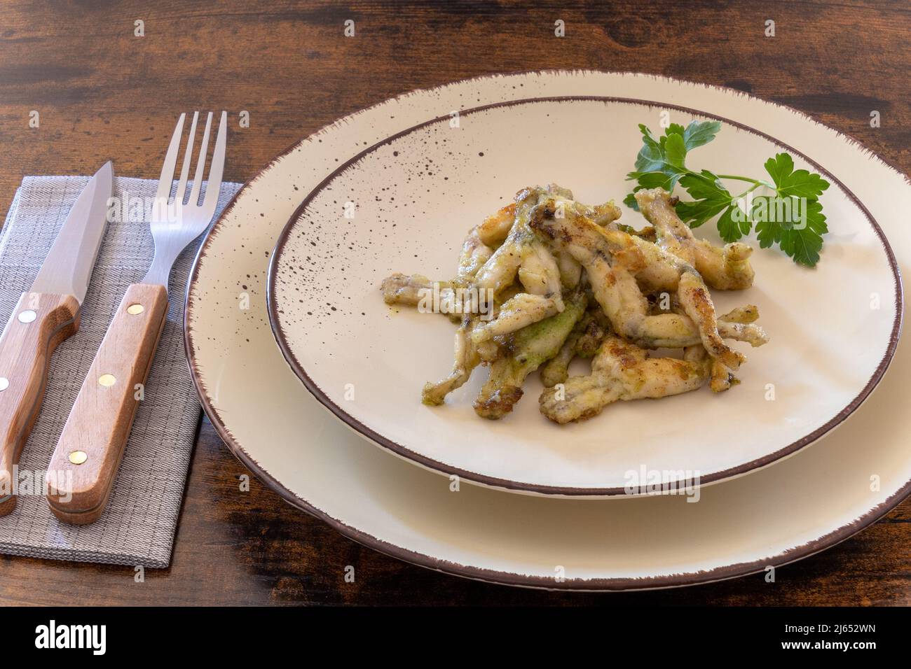 French frog legs hi-res stock photography and images - Alamy