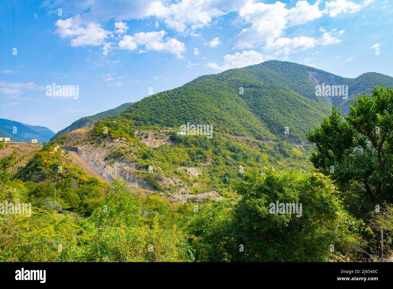 mountain nature in georgia in summer beautiful Stock Photo - Alamy