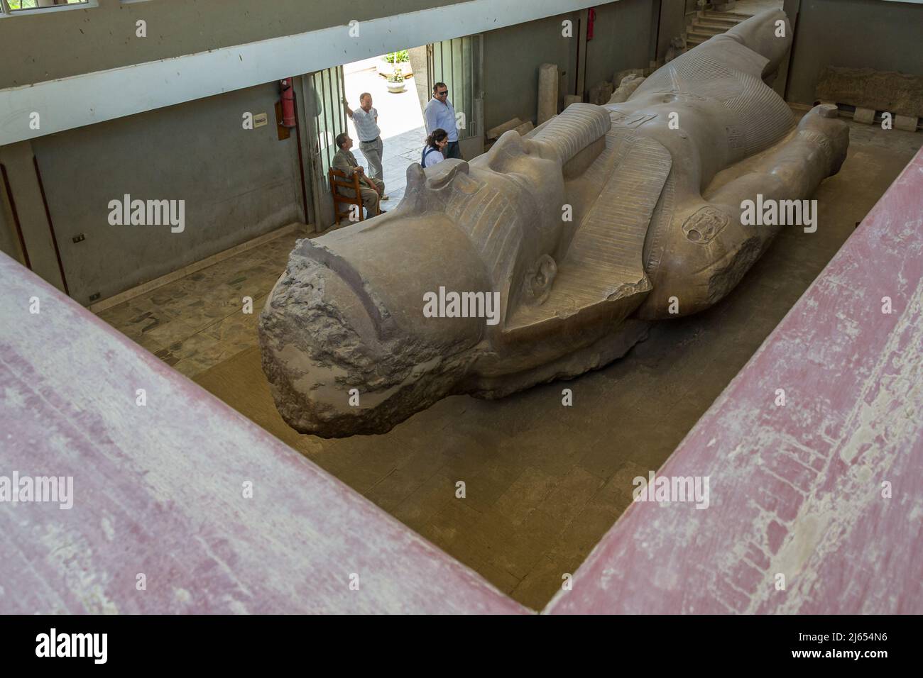 Limestone colossus of King Ramses II displayed at the historical Open ...