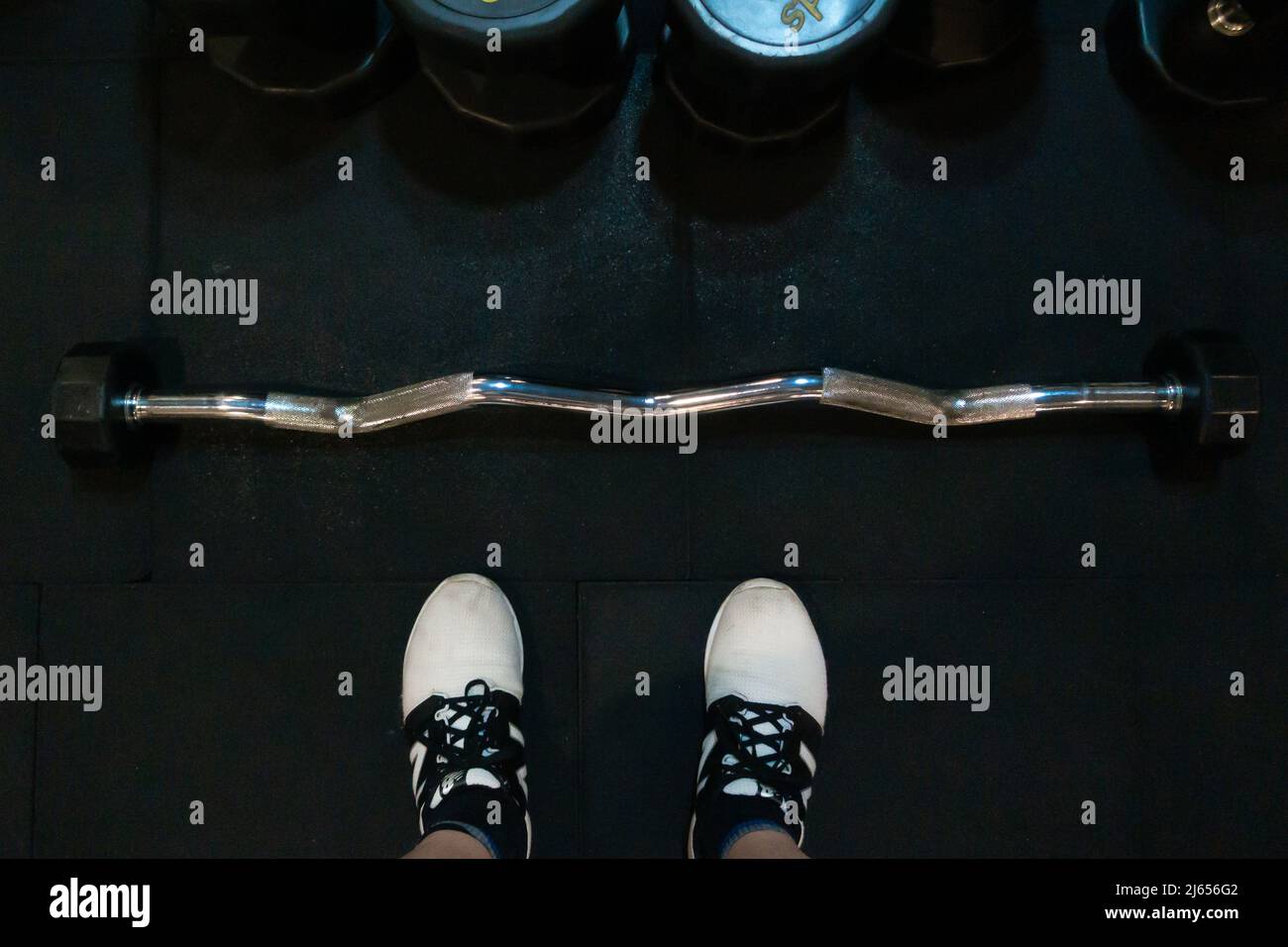 Gym concept with different types of exercise equipment Stock Photo - Alamy