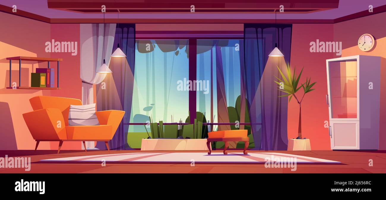 Big Living Room Cartoon