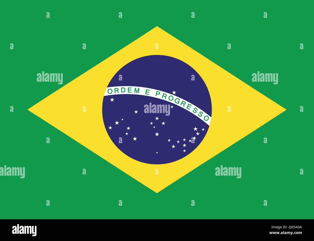 Flag of Brazil. Brazilian national symbol in official colors. Template ...