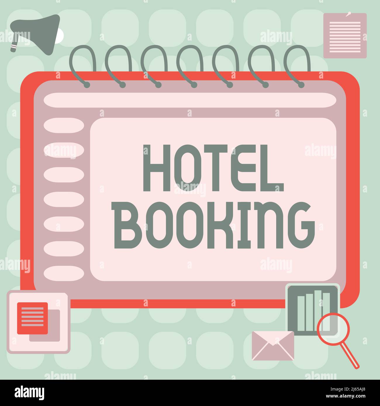 Conceptual caption Hotel Booking. Business idea Online Reservations ...