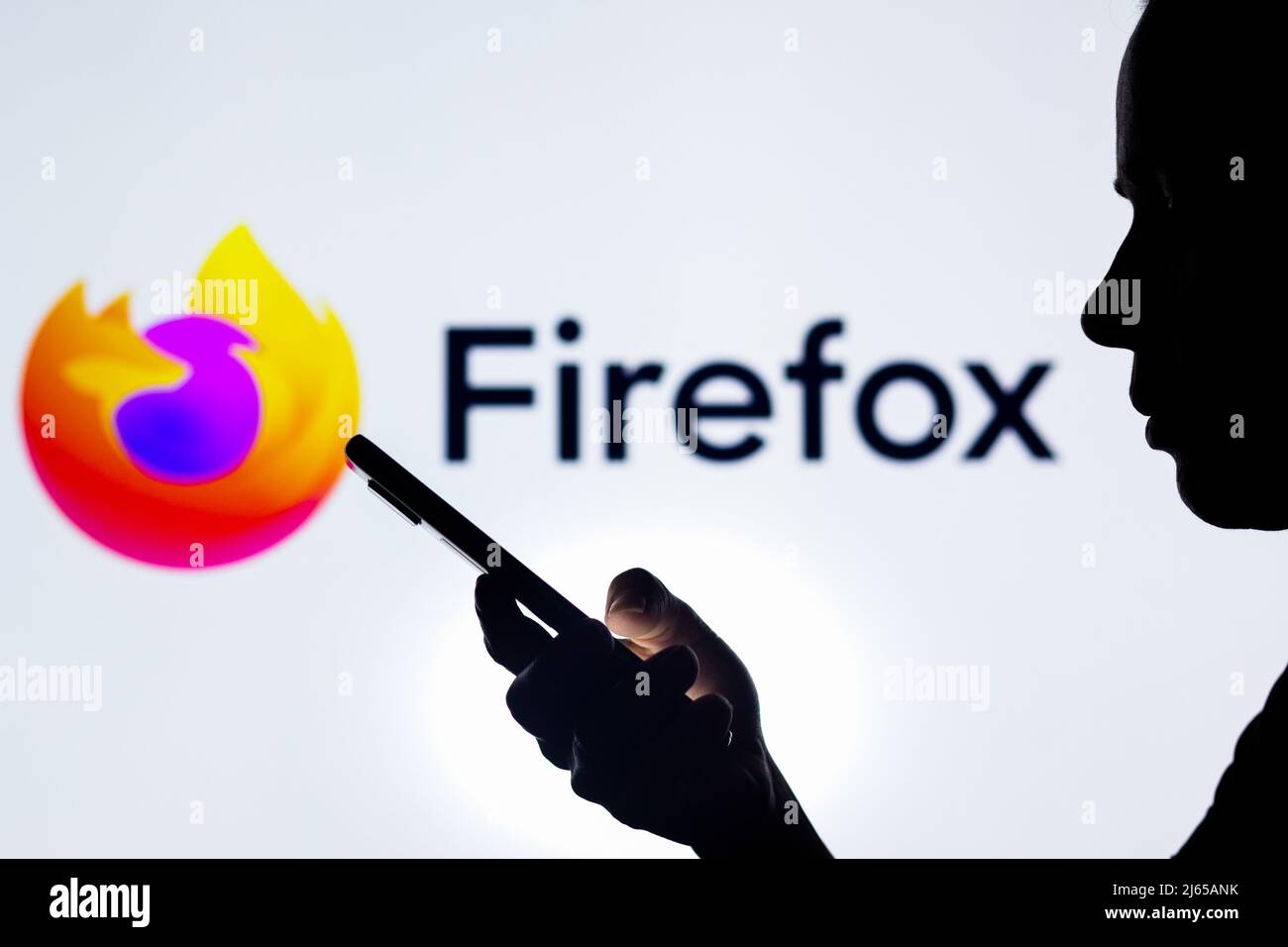 In this photo illustration, the Mozilla Firefox logo is seen in the ...