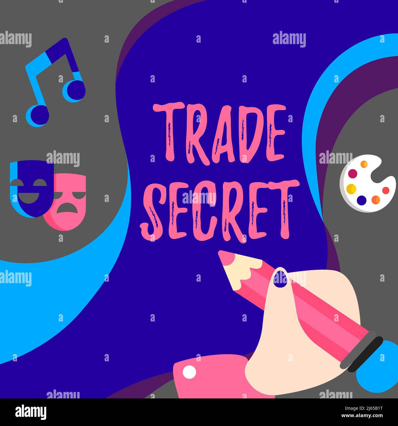 Text sign showing Trade Secret. Business showcase Confidential ...