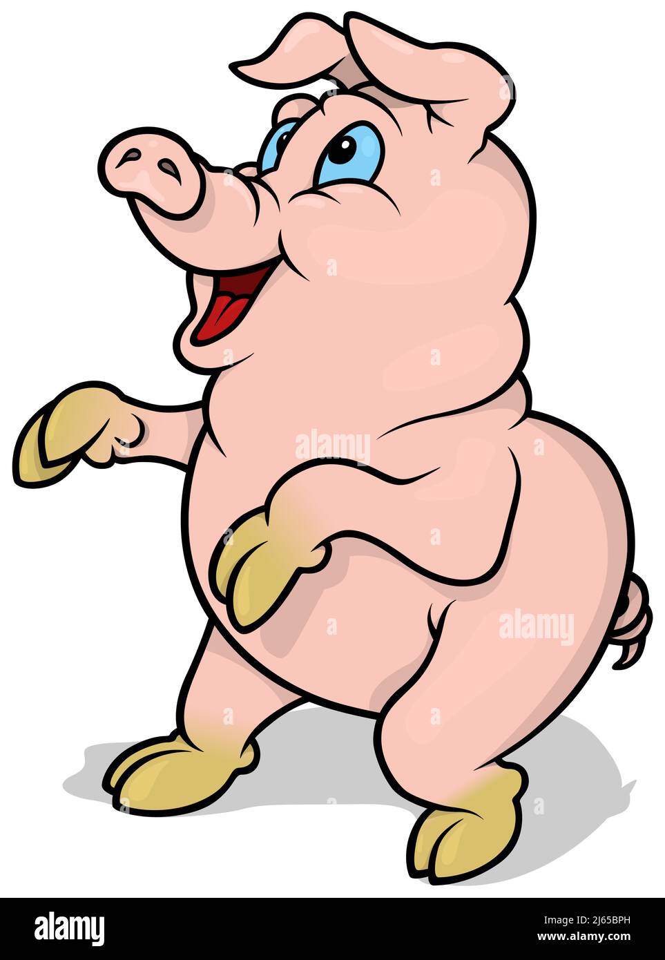 Pink Smiling Piggy Stock Vector Image & Art - Alamy